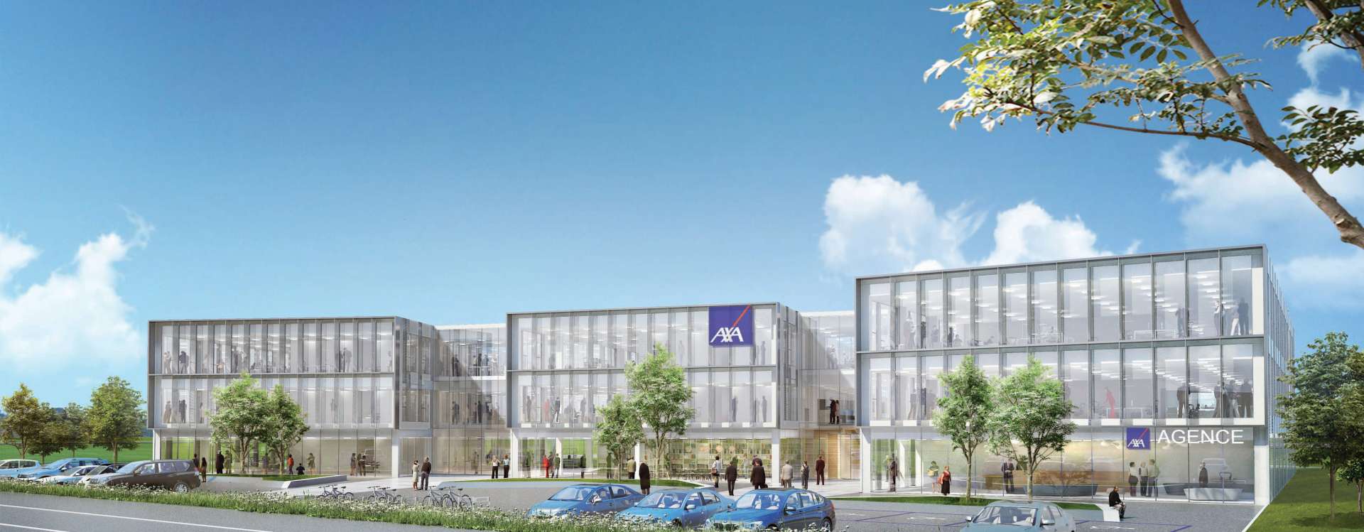 1ère pierre de Sunny, siège régional d'AXA France | GA