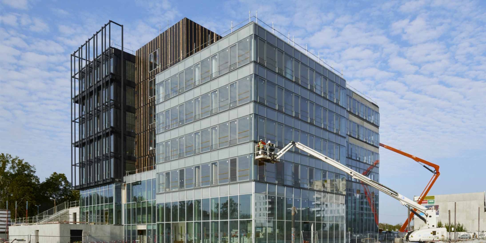 Chantier du futur siège social de GA Smart Building