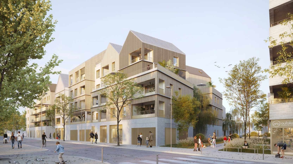 221 logements construits hors-site à Tours | GA Smart Building